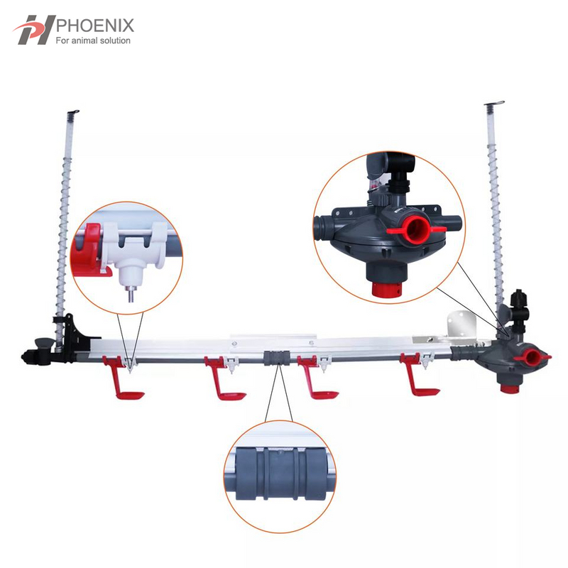 Automatic Chicken Drinking Line Complete Drinking Equipment for Poultry ...